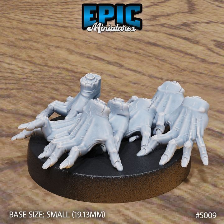 3D Printable Crawling Hand Swarm Set / Nightmare Encounter / Hell Spawn / Devil Slayer Creature ...